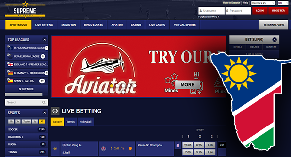 Supreme Betting Login Namibia - Sports Bet and Casino. Complete Overview